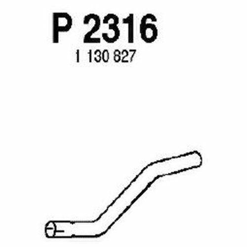 Труба выхлопного газа Fenno Steel p2316 для Ford Mondeo III