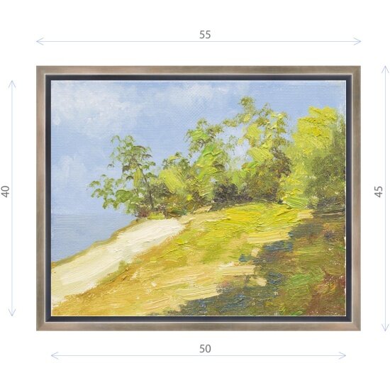 Картина Декор Депо Эдуарда Абжинова Заповедный Крым Матовый холст в раме 45х55 см