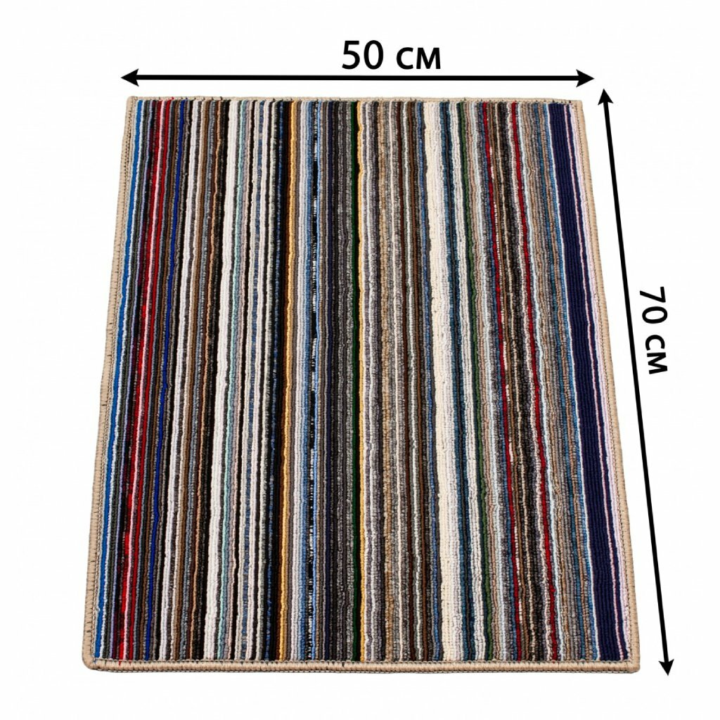 Ковер интерьерный ComeForte PP-2002, прямоугольный, 0.5x0.7 м, разноцветный, для дома