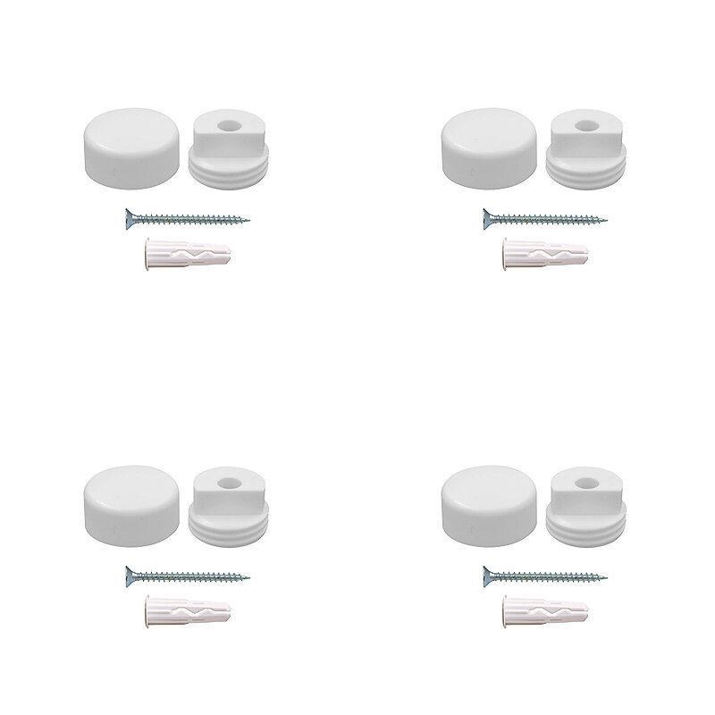 Набор для крепления зеркала белый Hard-Fix (4 шт.)