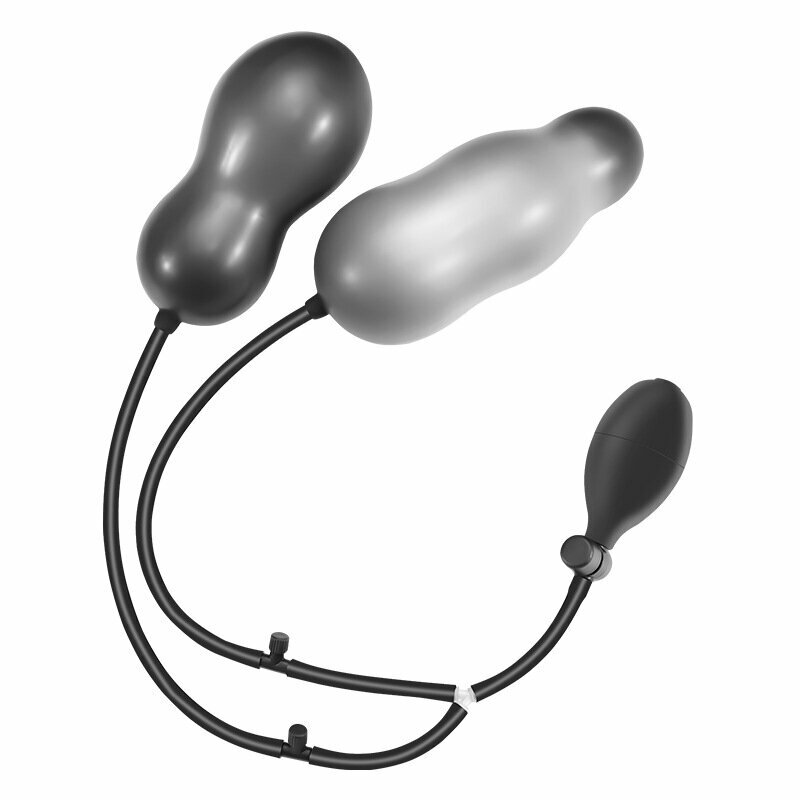 Двойной надувной анально-вагинальная расширитель с грушей