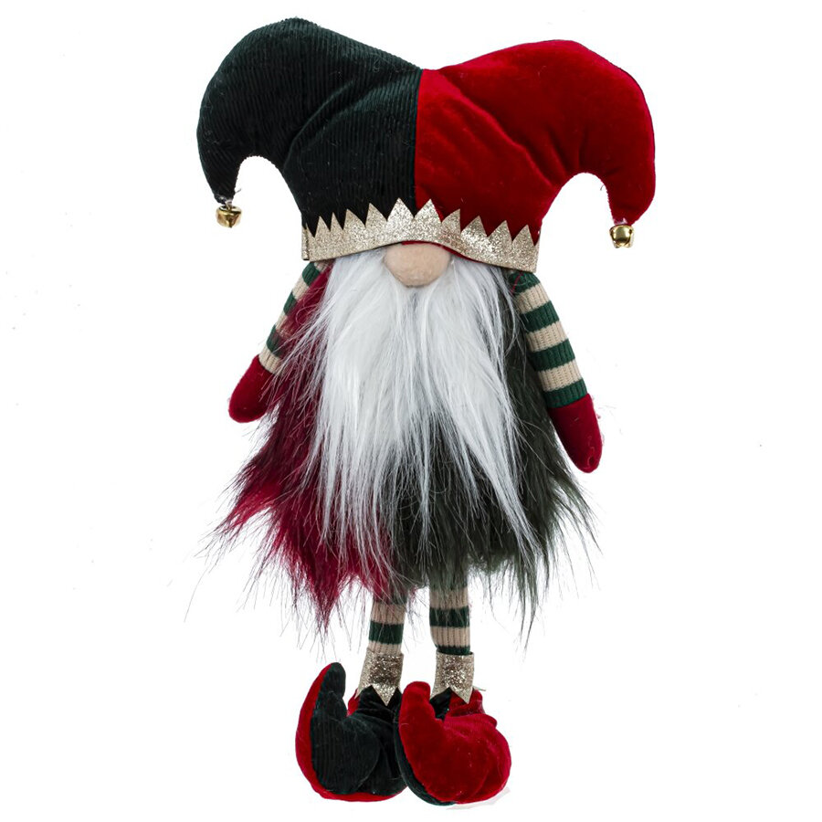 Игрушка новогодняя мягкая Гном Remecoclub, 37 см