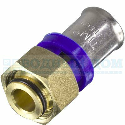 Муфта пресс (накид. гайка конусного вида) 16х1/2" внутр