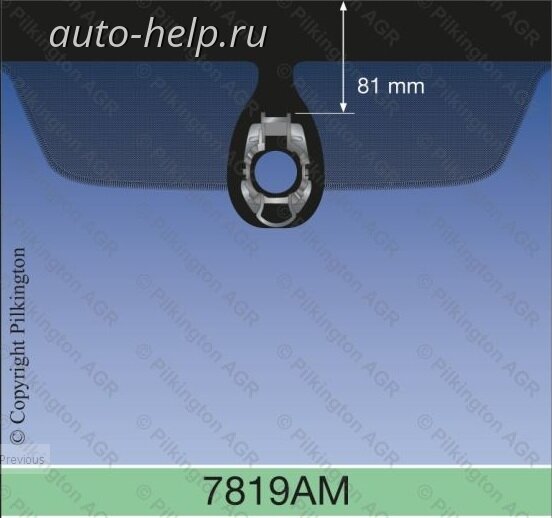 PILKINGTON SKODA Лобовое ДД VIN Молдинг acustic