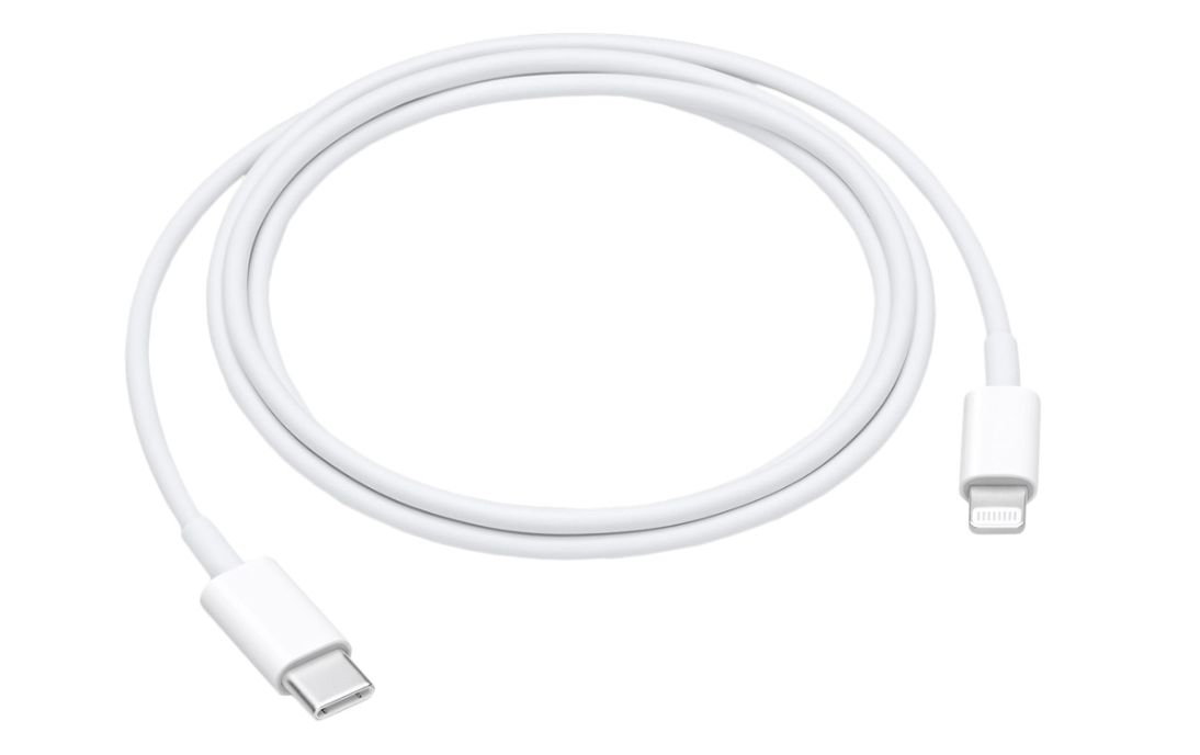 Кабель питания Apple Lightning to USB - type C (1 Метр) (Белый)