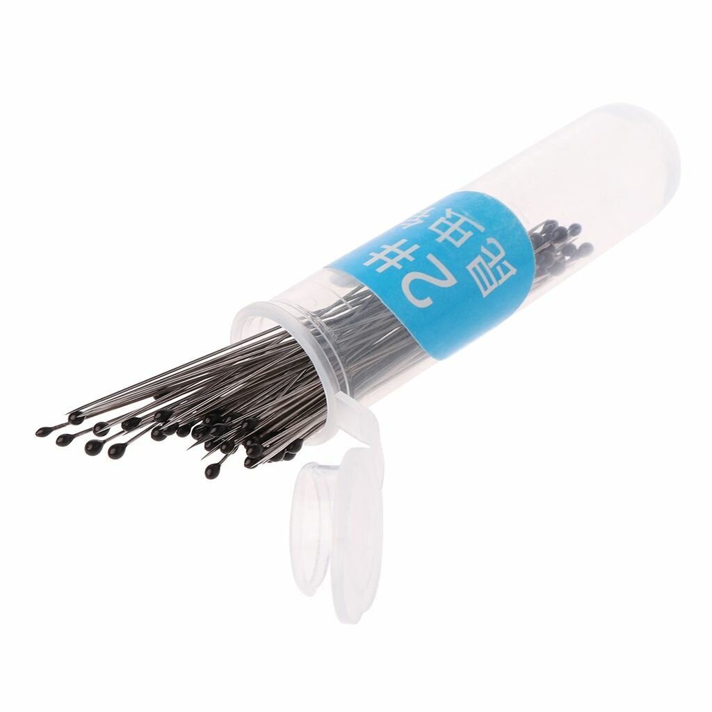 100 шт. булавки для насекомых образец из нержавеющей стали с пластиковой коробкой из смолы для энтомологической диссекции головы Butte