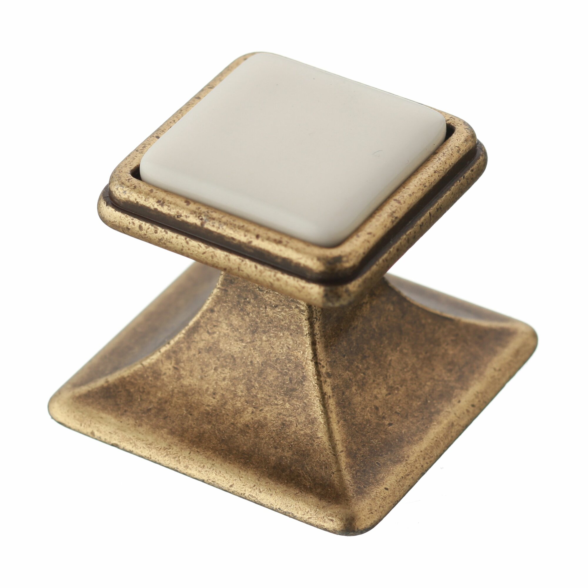 Ручка мебельная кнопка GIUSTI LINEA ROMANTIC P20.01.00. D1G античная латунь