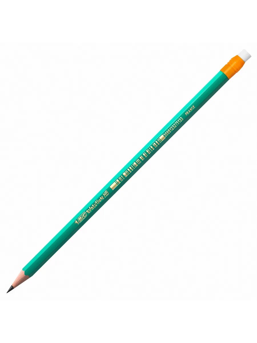 12шт Карандаш чернографитный BIC, 1 шт, "Evolution", HB, с