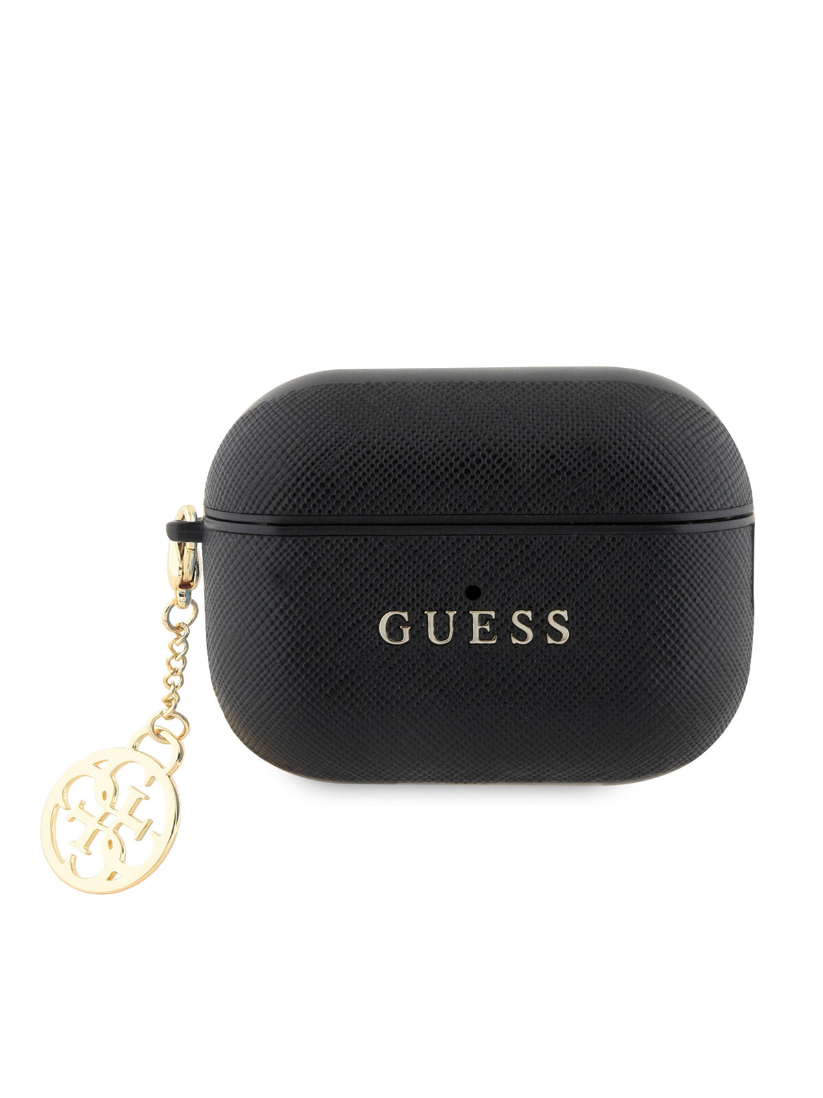 Guess для Airpods Pro 2 чехол PU Saffiano with Charm Black
