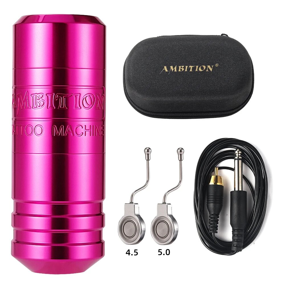 Тату-машинка Ambition Torped 32 черная Pink