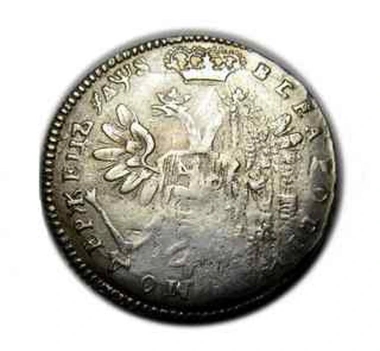 Червонец 1706 года в серебре редкий новодел сувенирная копия монеты, нумизматика, деньги для коллекции