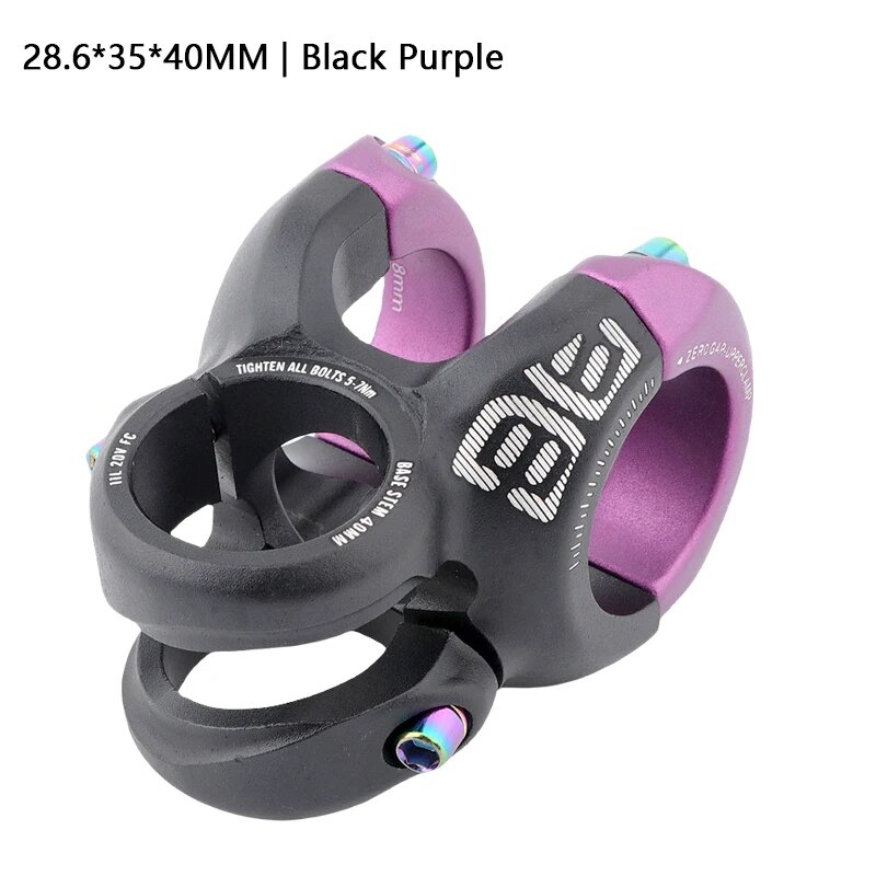 HASSNS DH40 Вынос руля для велосипеда Фиолетовый, DH40 Black-PU 35