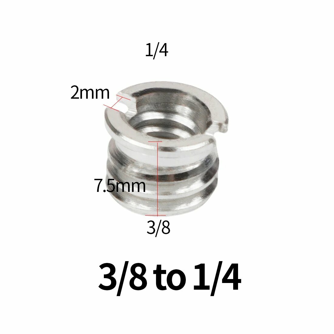 Адаптер 3/8" to 1/4" FEICHAO, Type E