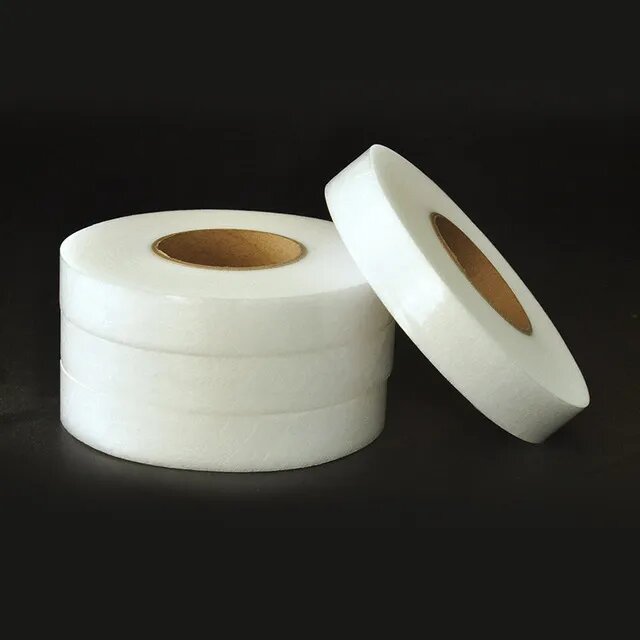 Черно-белая двусторонняя клейкая лента для одежды 64 м 1cm white