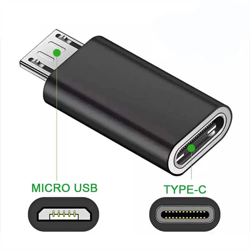 Адаптер USB Type-C на Micro USB 1Pcs — фото 1