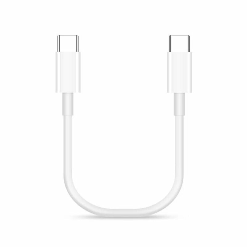 Кабель зарядный высокоскоростной с USB C на Type C, 20 см, 60 Вт