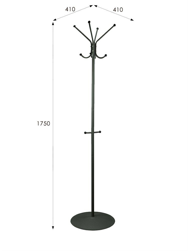 Мебелик Вешалка напольная Пико 1 серый бетон Серый бетон