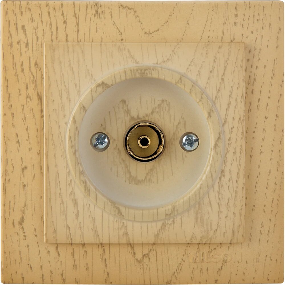 Розетка NILSON 1СП тв конечная клен Touran wood 24281029