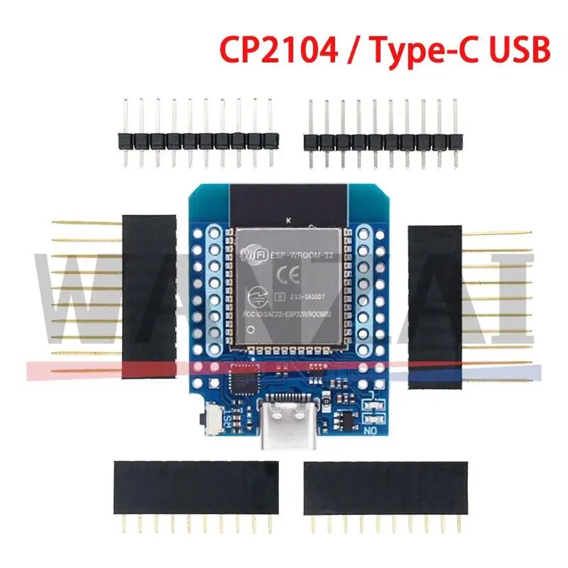 Micro / TYPE-C USB D1 Mini ESP32 ESP-32 WiFi + Bluetooth Плата разработки Интернета вещей на базе ESP8266 Полностью функциональная
