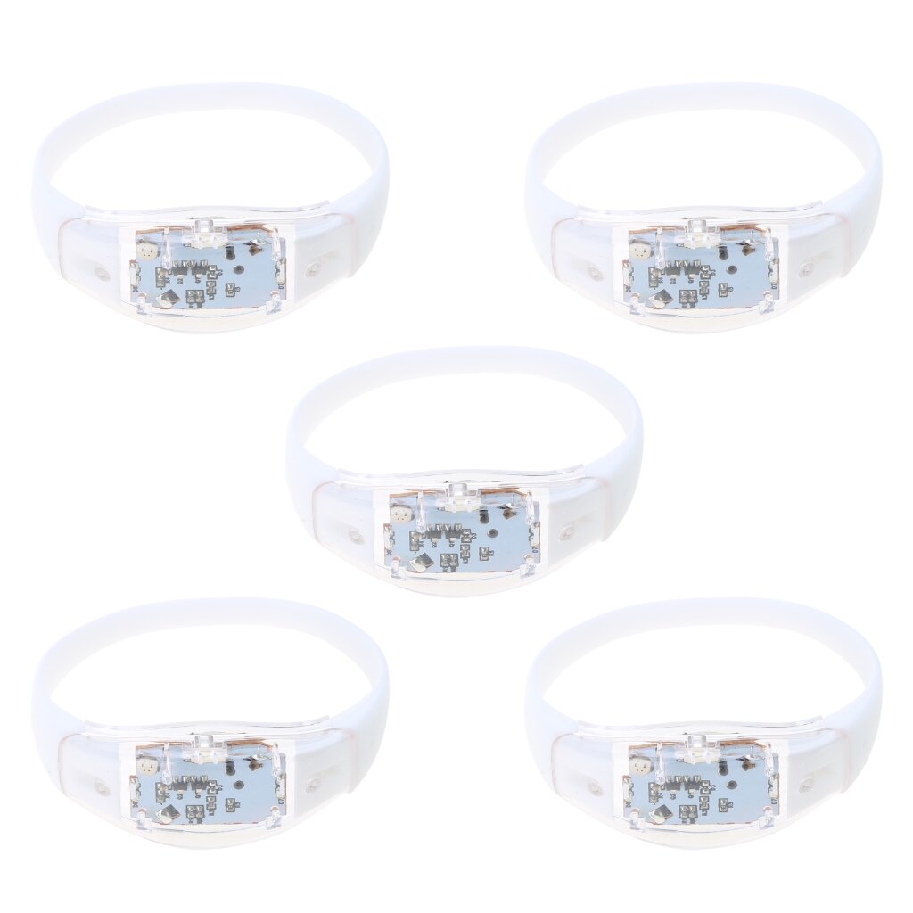 5 шт светящихся светодиодных браслетов для вечеринок и концертов