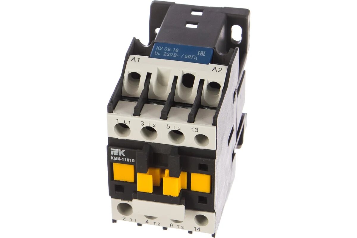 IEK Контактор КМИ-11810 18А 220В 1НО - электрический коммутационный аппарат промышленный