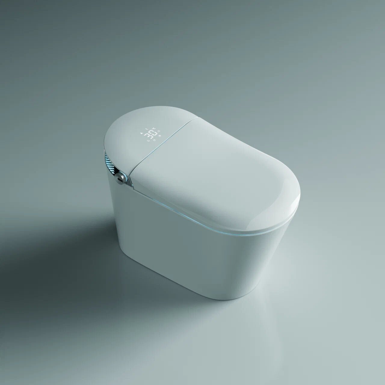 Электронный унитаз-биде приставной Timo ТЕ-741 белый, с крышкой микролифт и подогревом