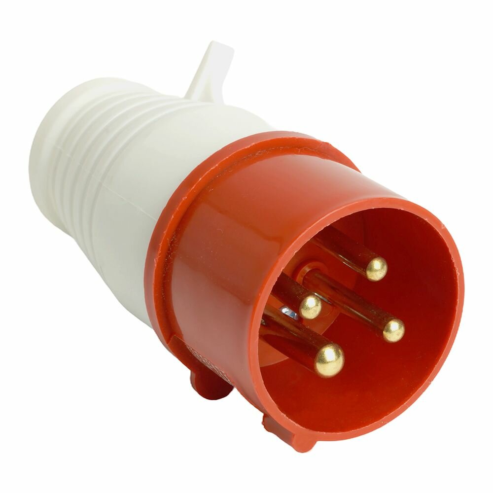 Вилка прямая STEKKER ST-014 16А 380В 3P+PE IP44, PPG16-014-44