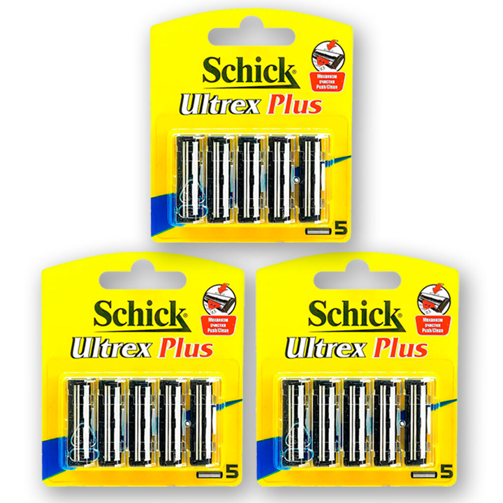 Schick Ultrex Plus сменные кассеты 15 шт.