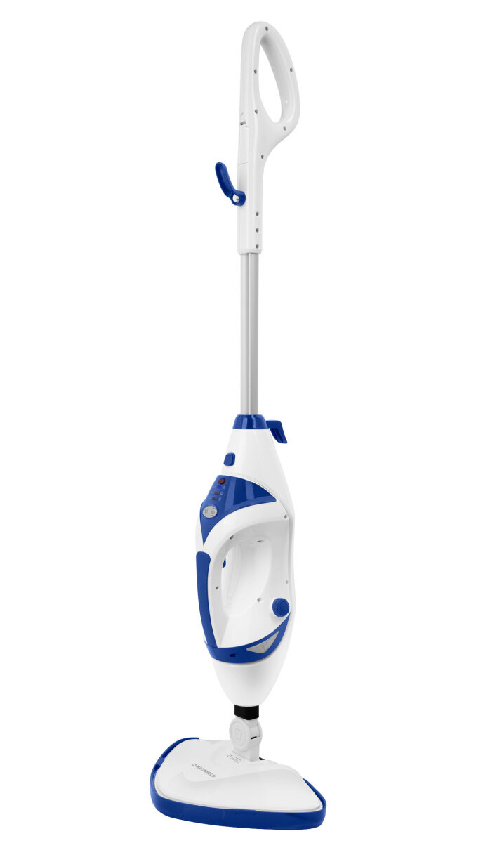 Пароочиститель Maunfeld MF-1937BL Pro, напольный, 1500 Вт, 0.33 л, белый