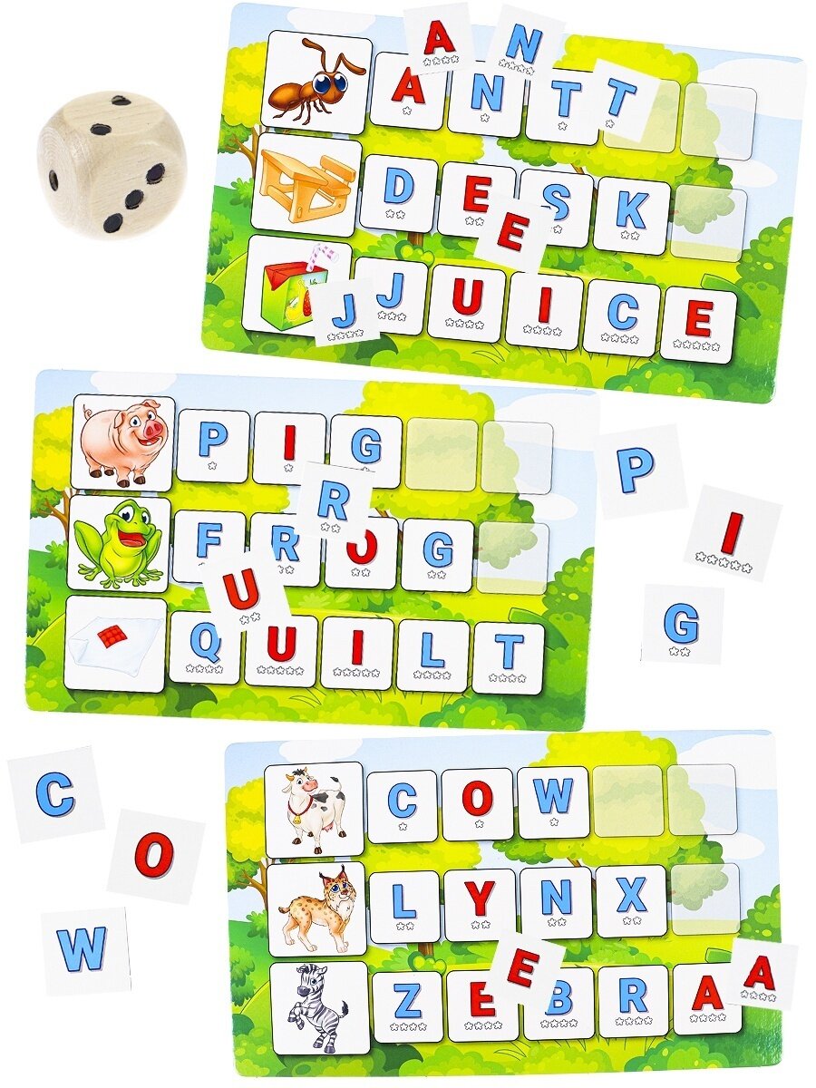 Обучающая игра Рыжий кот Bright kids, Буквы, слоги и слова, English (ИН-7632)