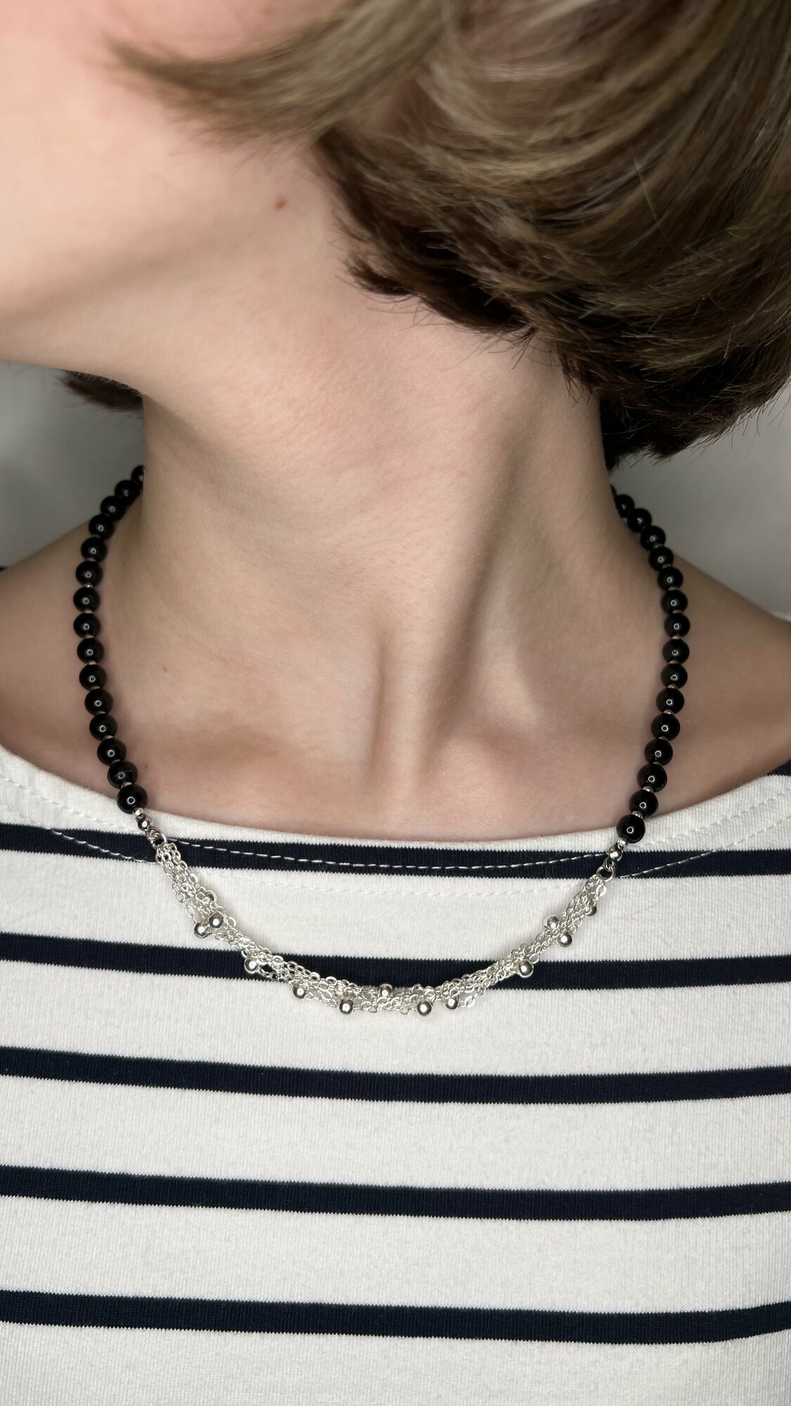 Колье, агат