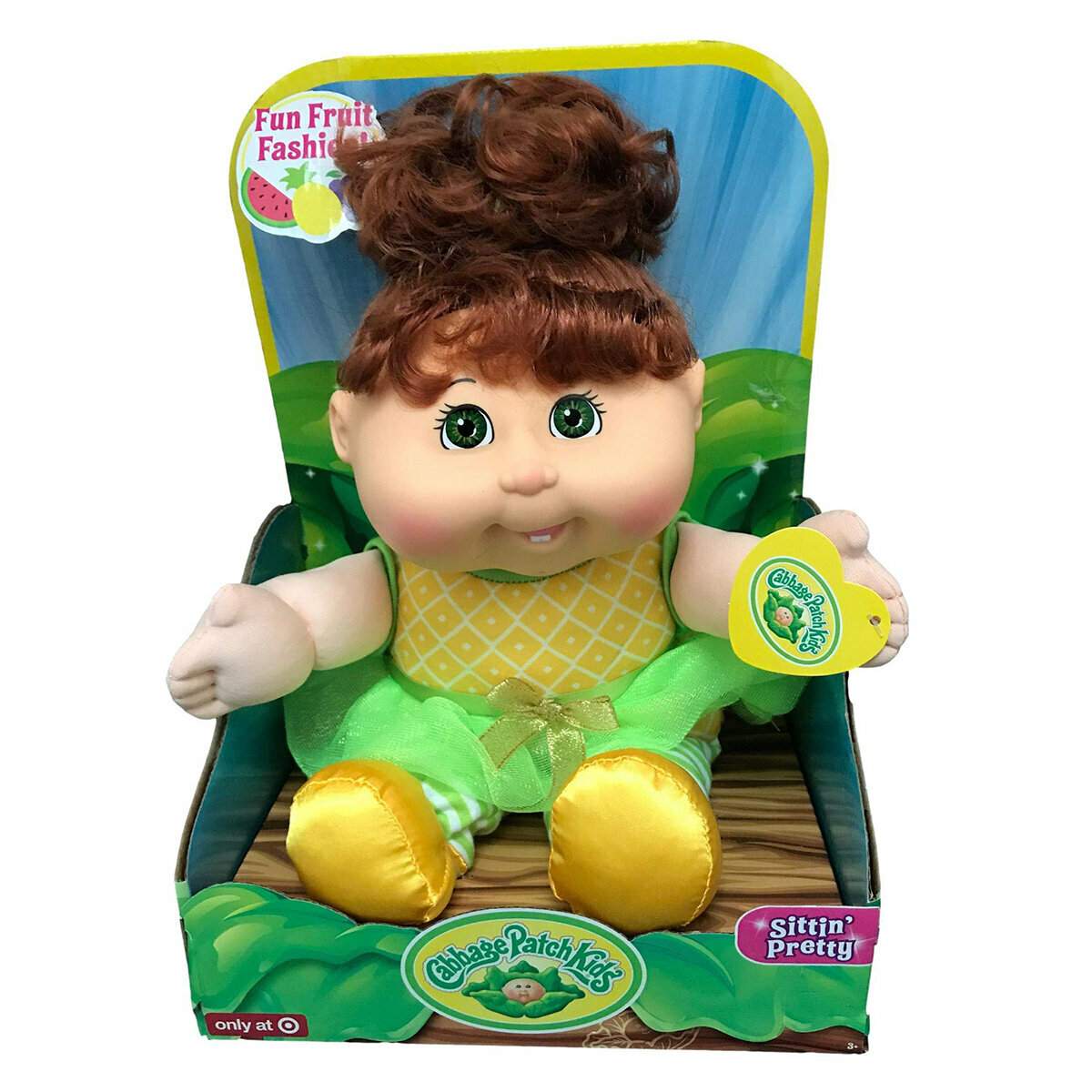 Cabbage Patch Kids Sittin Pretty Plush Doll/Детская модная мягкая фруктовая плюшевая игрушка с элементами ананаса кукла