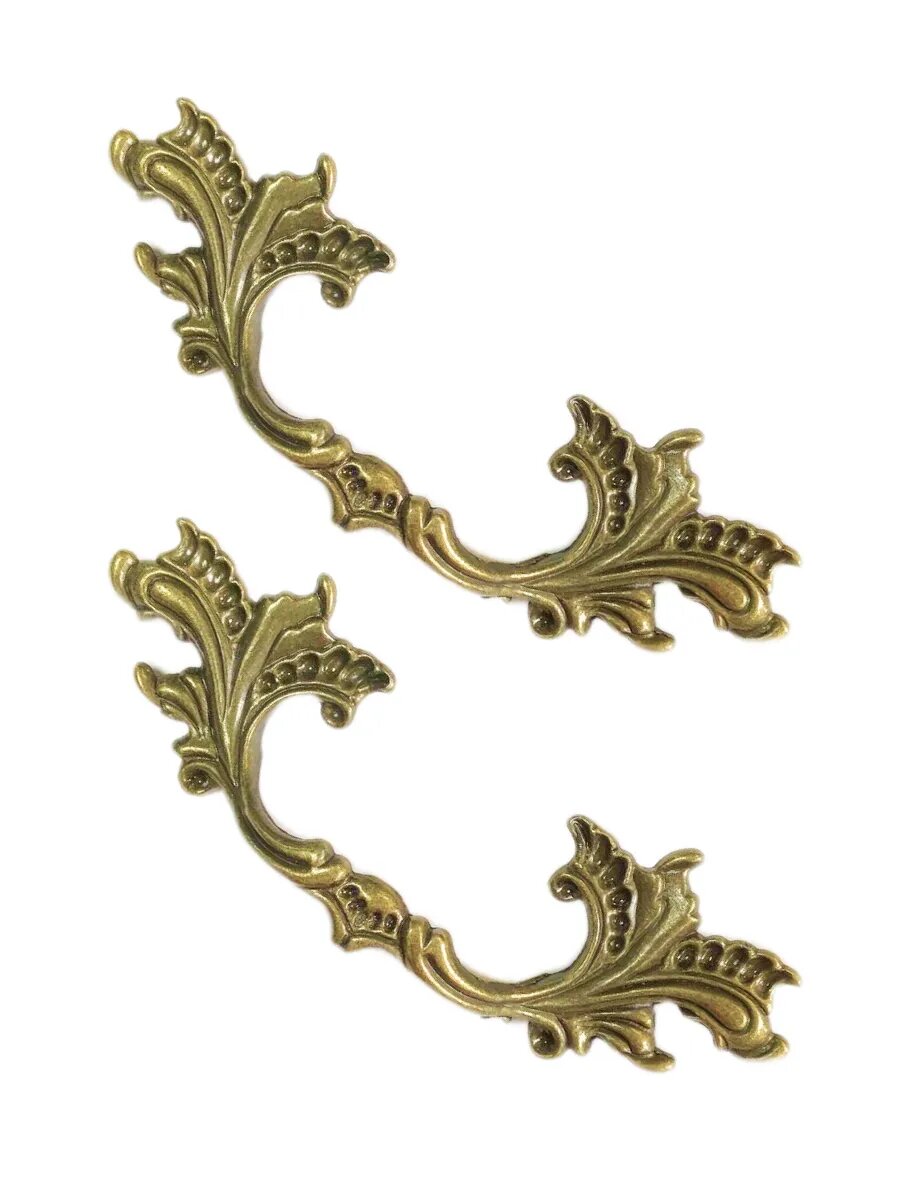 Ручка-скоба Decupe (2 шт), металл, цвет бронза, длина 125 мм, установочный размер 75 мм