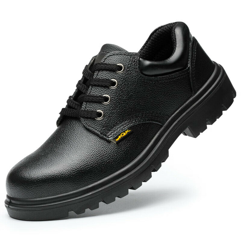 FUCHENG Men's Safety Work Shoes with Steel Toe Cap and Steel Plate, Anti-Smashing, Anti-Piercing, Comfortable, Breathable, Safety Work Shoes 012, Size 40