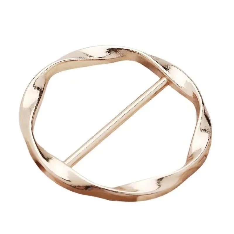 Зажим для шарфа, цвет: 2pcs Imitation gold