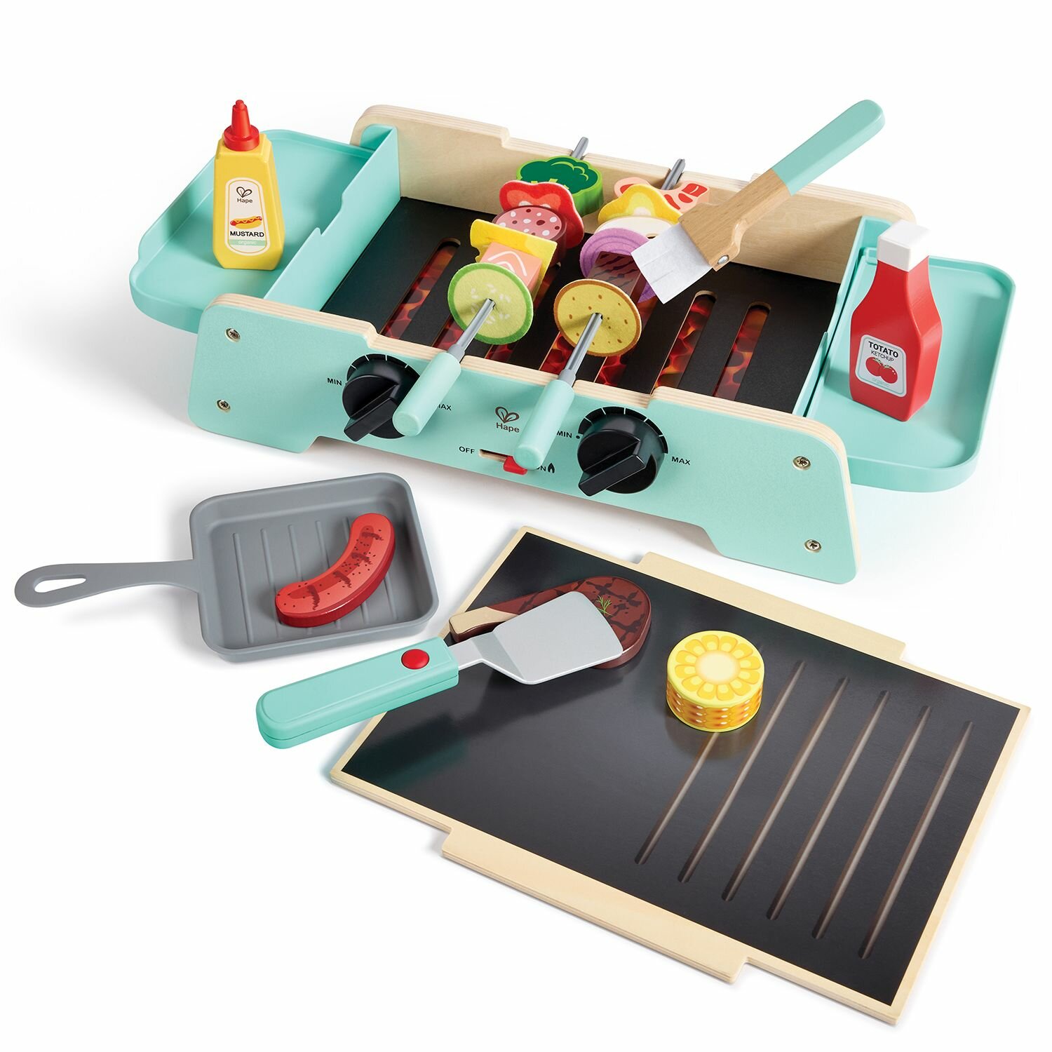 Hape Детский игровой набор "Гриль с едой", серия: гриль