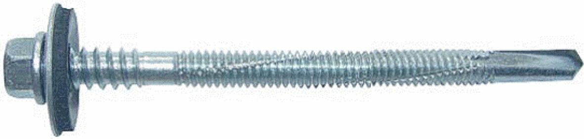 Саморезы для сэндвич-панелей оцинкованные 6,3х130 мм