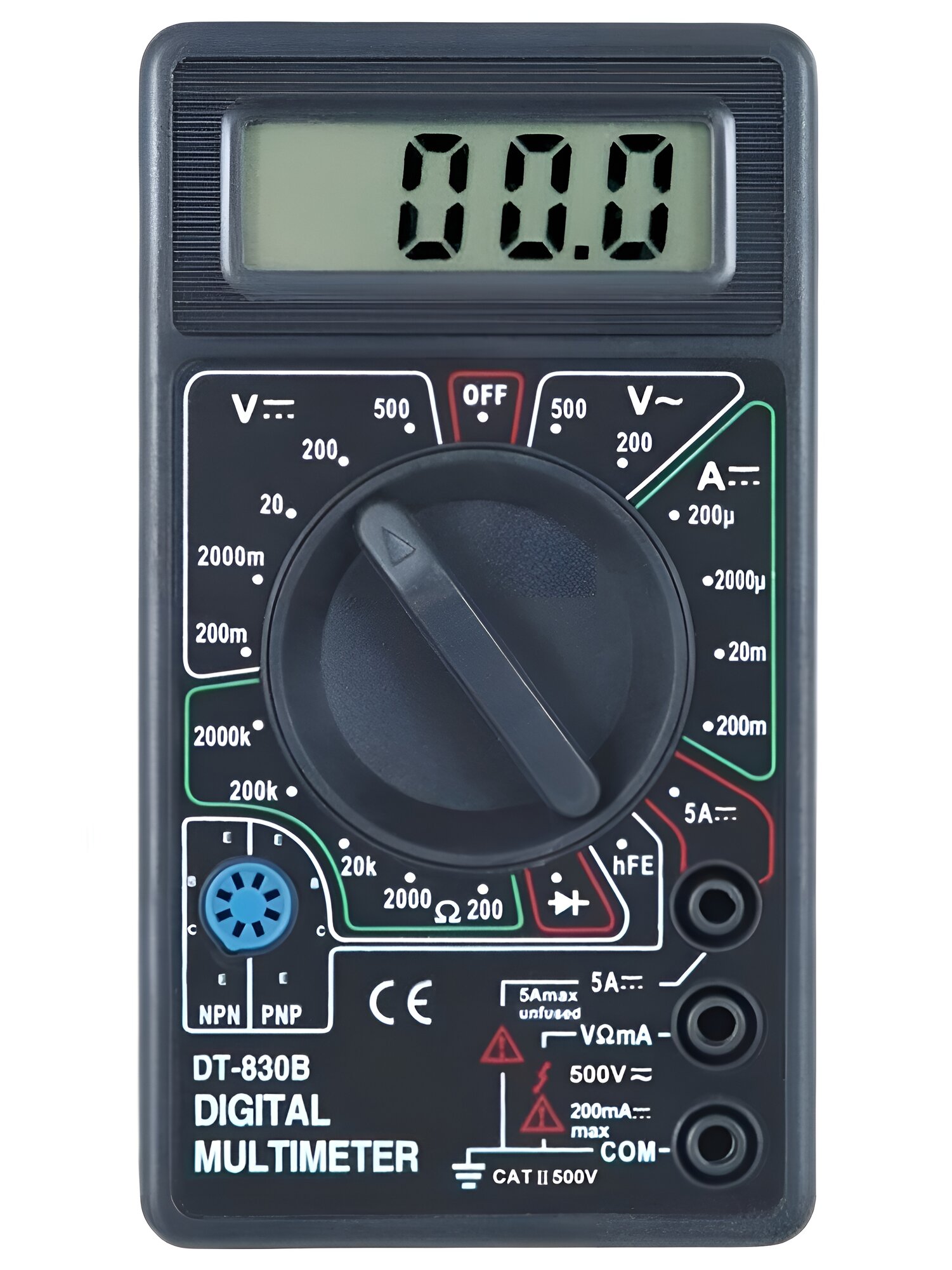 Мультиметр цифровой DT830B, обладают высокой точностью измерений