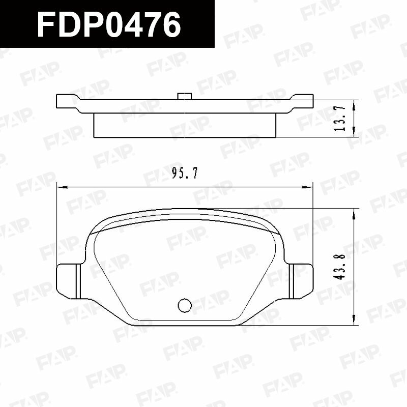 Задние тормозные колодки Лада Веста Гранта Иксрэй, Lada Vesta X Ray Granta, Фиат 500 Идеа Панда Пунто, Punto Panda, Лянча Муса Эпсилон; 71752988, 9948417