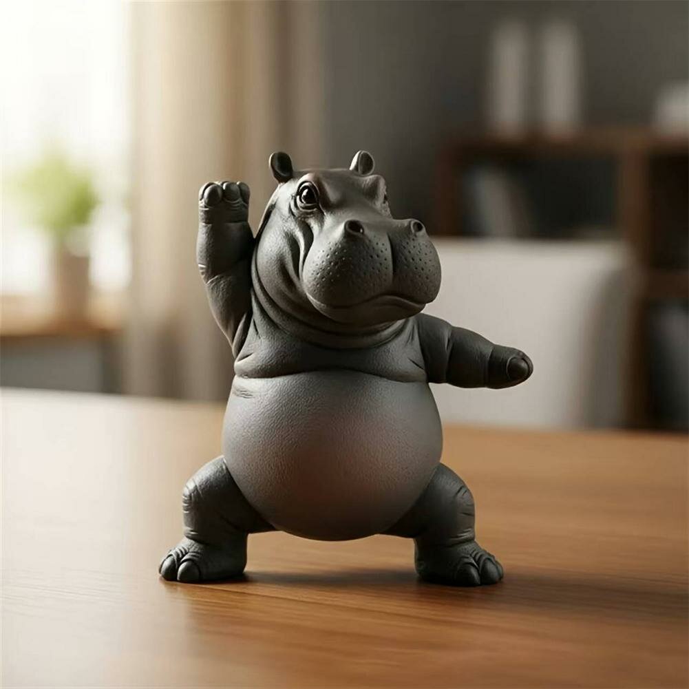 Декоративные украшения в виде бегемота