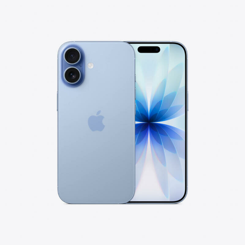 Смартфон Apple iPhone 17, 8/512Gb, nano SIM+eSIM, Mist Blue (Голубой)