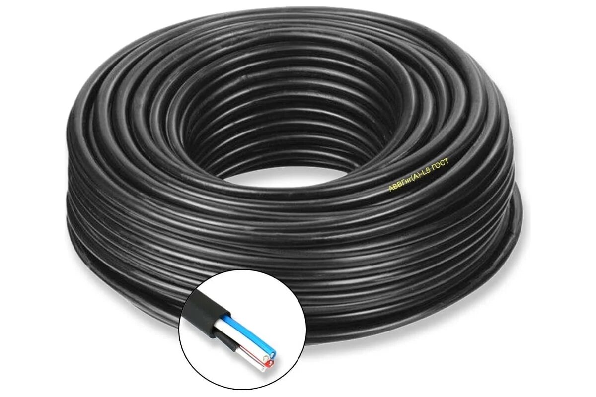 Буревестник кабель силовой аввгнг(a)-ls 4x10 мм2, длина 1 м, маркировка BOZ5157L1