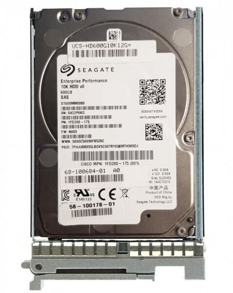 Жесткий диск Seagate UCS-HD600G10K12G 600Gb 10К SAS 12G 2,5" ST600MM0009
