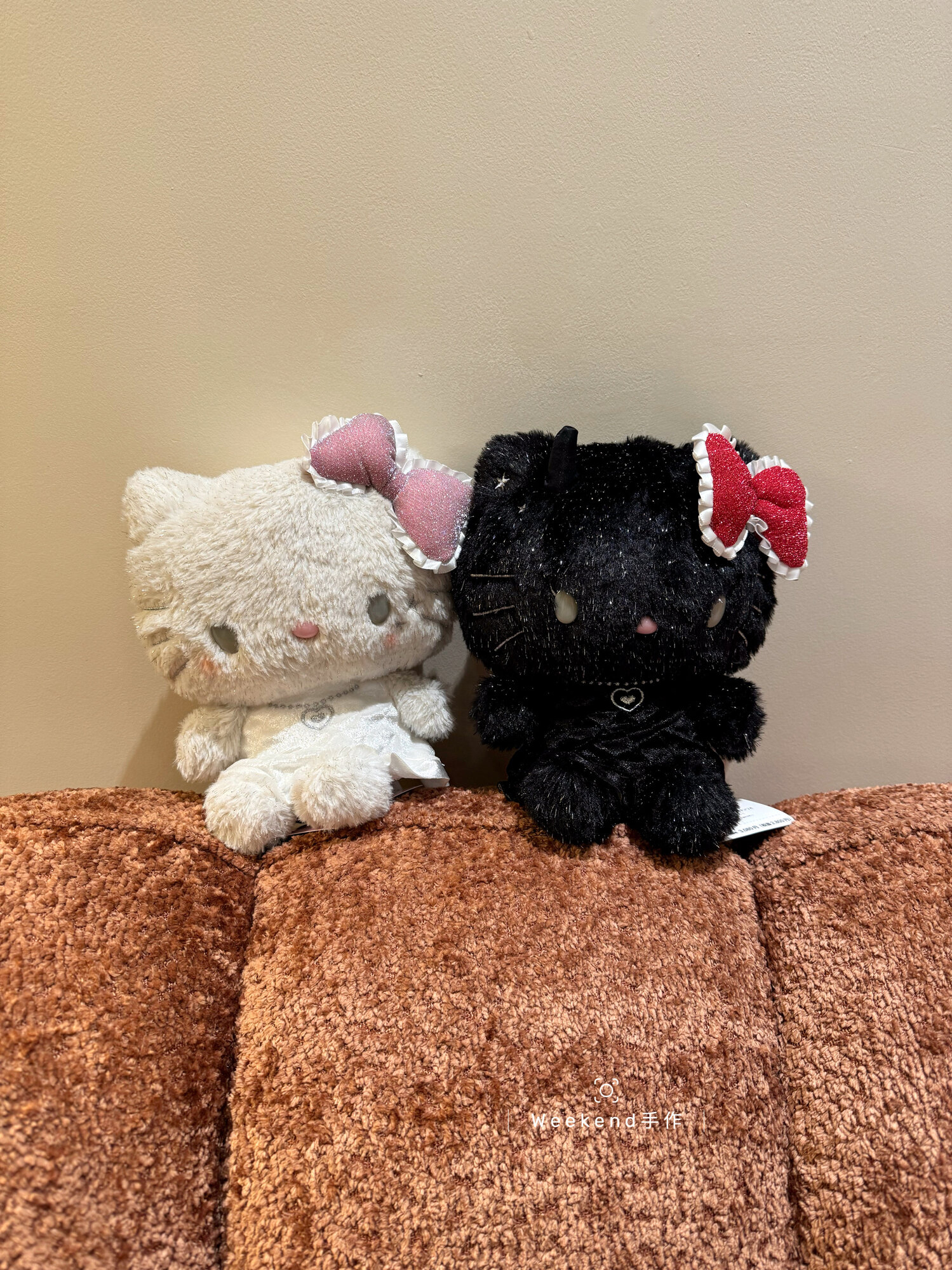 Плюшевая игрушка-брелок Sanrio Hello Kitty Angel Devil, подвеска для сумки, мультяшный брелок, подарок для девочки