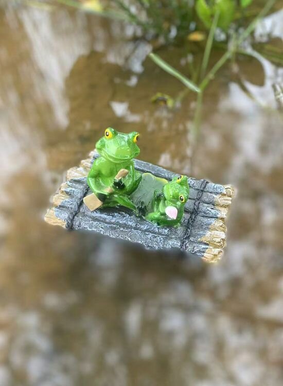Садовые дворовые наружные водные развлечения, плавающие украшения из смолы, симуляция животных для бассейна, серия лягушек для пруда