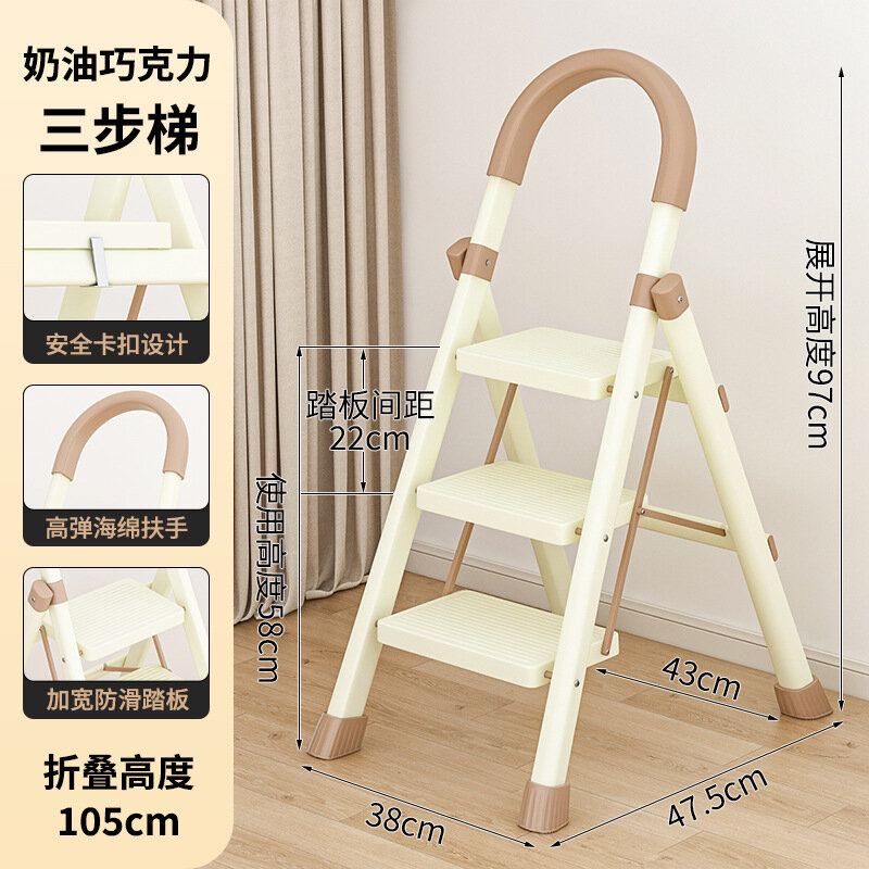 Лестница для домашнего использования, складная лестница, утолщенная и прочная модель, А-образная лестница, телескопическая для подъема по лестнице, маленькая и легкая, напрямую поставляется от производителя
