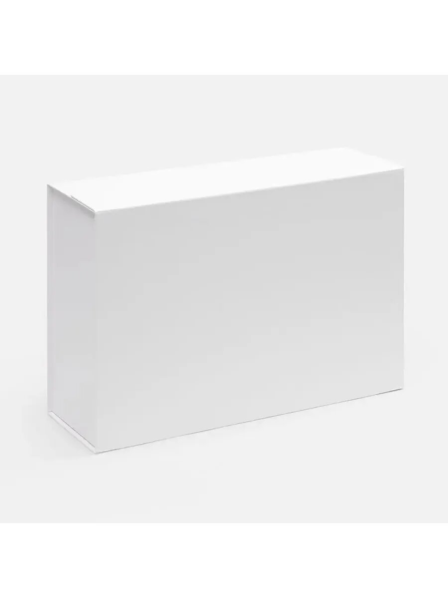 Классическая белая подарочная коробка с магнитом