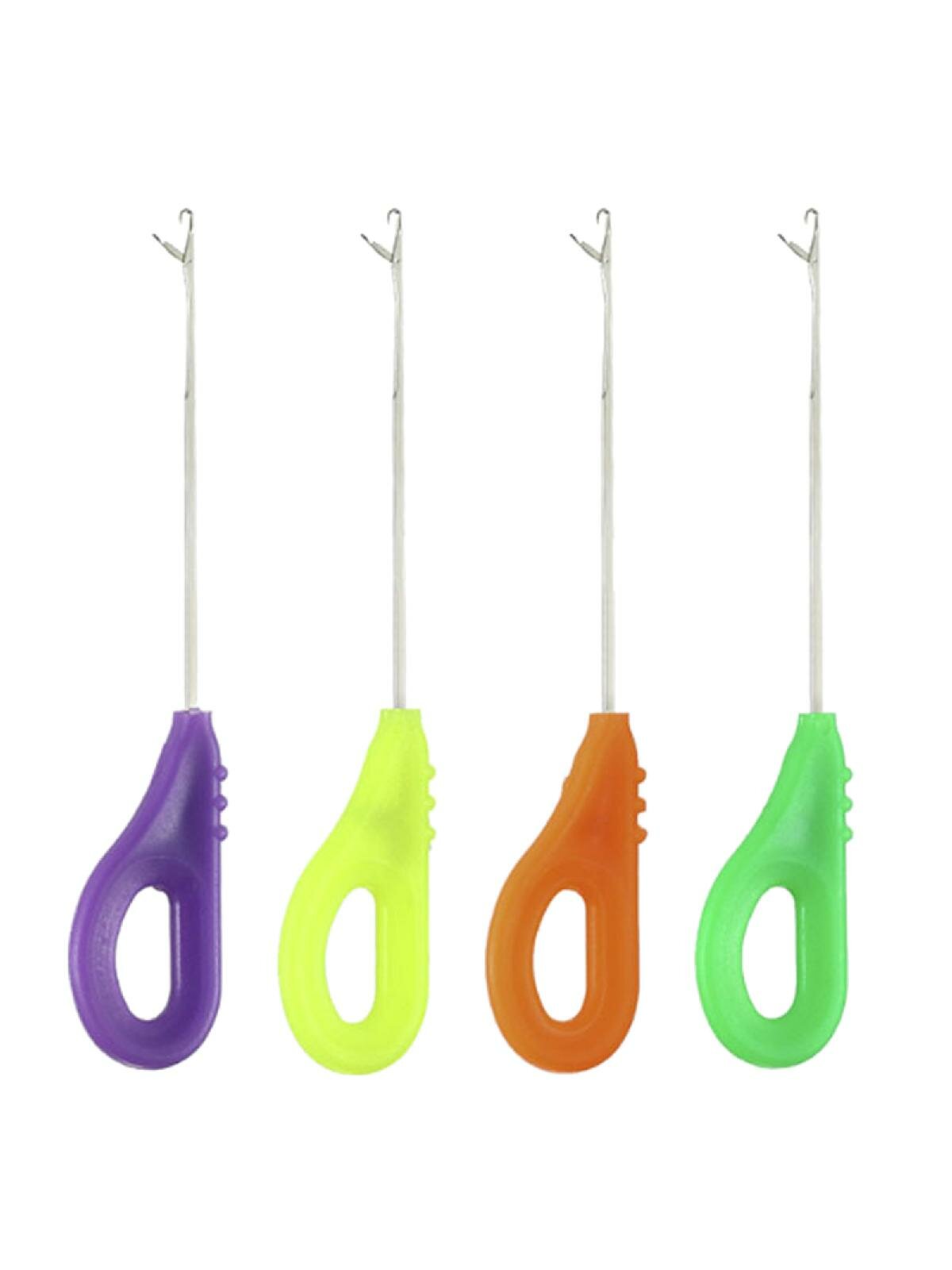 4 библиотеки рыболовных приманок в европейском стиле, маленькие спицы для вязания крючком (случайный цвет)