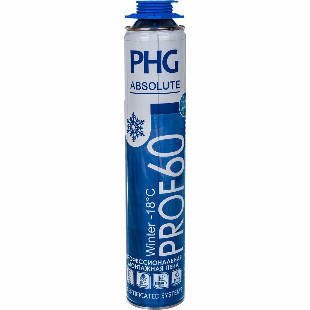 Профессиональная монтажная пена PHG Absolute PROF 60 Winter