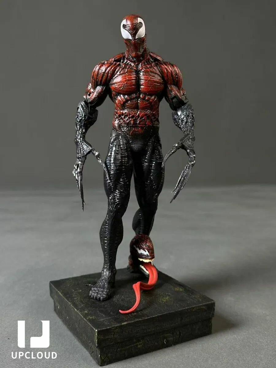Фигурка/Двуглавая резная модель токсина/+Marvel Venom 3+Высота около 25 см